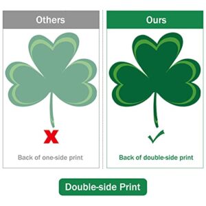 St Patricks Day Decorations Stickers, St. Patrick's Day Window Clings Decor, 128 PCS Reusable Electrostatic Saint Patricks Day Shamrock Stickers