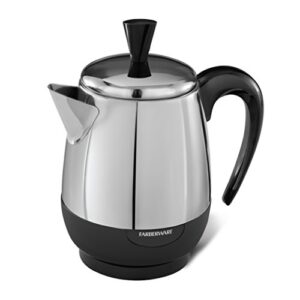 farberware 2-4-cup percolator, stainless steel, fcp240