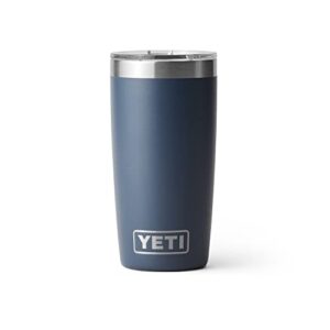 YETI Rambler 10 oz Tumbler, Stainless Steel, Vacuum Insulated with MagSlider Lid, Navy