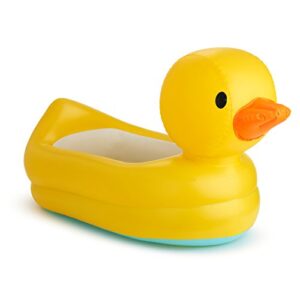 munchkin inflatable duck bathtub with white hot heat alert