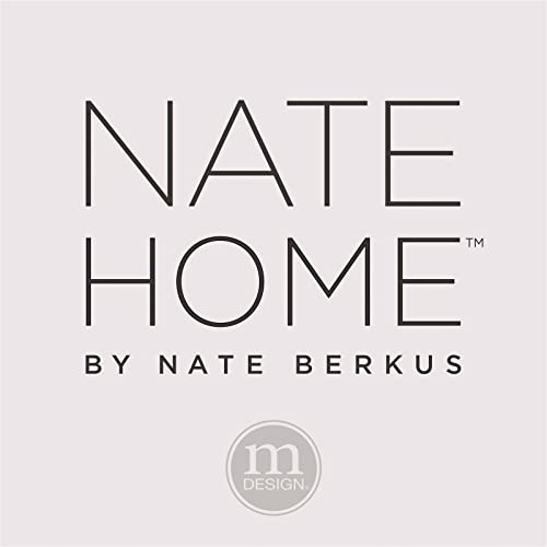 Nate Home by Nate Berkus 2-Tier Sliding Plastic Pull-Out Drawer Organizer, Removable Drawers - Kitchen Cabinet Organizer and Pantry Storage from mDesign, Clear/Polished Stainless Steel