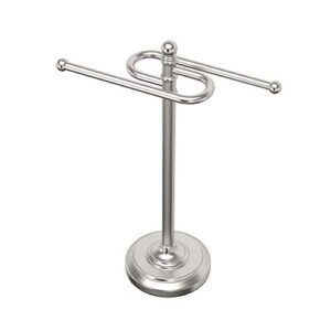 gatco 1547 counter top s style towel holder, satin nickel