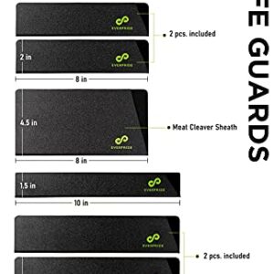 EVERPRIDE 9-Piece Knife Guard Set, Universal Blade Cover Sheaths for Chef and Kitchen Knives – Durable Knife Edge Guards Include Multiple Sizes to Protect Your Full Set of Knives - Knives Not Included