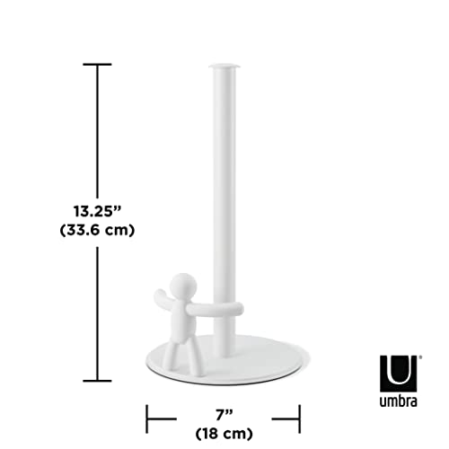 Umbra Buddy Paper Towel Holder, White