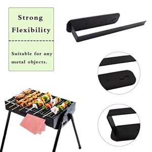 Magnetic Paper Towel Holder,Stainless Steel Paper Towel Rack with Magnetic Backing,Magnetic Paper Roll Holder for Refrigerator,Grill,BBQ,Black