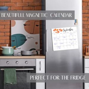 Beautiful Magnetic Fridge Calendar - Runs Until December 2023 - The Perfect Monthly Calendar With Seasonal Designs for Easy Planning