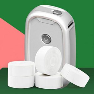 LIUYUNQI Mini Thermal Label Printer Portable with 1 Rolls Label Paper Code Sticker Printer Thermal Adhesive Clothing Label Printers