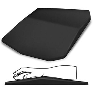 soundance ergonomic mouse pad with wrist rest support, thick mousepad relief carpal tunnel pain, entire memory foam with non-slip pu gel base for computer laptop desktop home office, 14 x 8 inch black