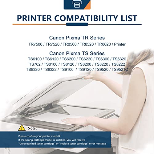 Ankink Compatible Ink Cartridges 280 281 XXL for Canon PGI-280XXL CLI-281XXL Combo 280 281XL PGBK for Pixma TR8520 TR8620 TR8600 TR8500 TR7520 TS6120 TS6220 TS9120 TS6320 TS8300 Printer (5-Pack)