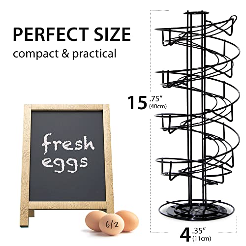 Egg Holder Countertop, Egg Baskets For Fresh Eggs, Egg Dispenser, Fresh Egg Holder Countertop - 3 Dozen Eggs - Non-Slip Base Countertop Egg Holder for Fresh Eggs