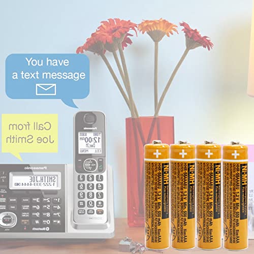 CIEEDE HHR-55AAABU NI-MH AAA Rechargeable Battery for Panasonic 1.2V 550mah 4Pack NiMH AAA Batteries for Panasonic Cordless Phones, Electronics, Remote Controls