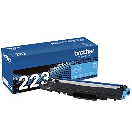 Brother Genuine TN223C, Standard Yield Toner Cartridge, Replacement Cyan Toner, Page Yield Up to 1,300 Pages, TN223, Amazon Dash Replenishment Cartridge