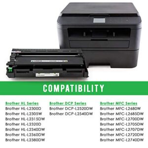 LINKYO Compatible Printer Toner Cartridge and Drum Unit Replacement for Brother TN660 DR630 (1x TN660, 1x DR630, Design V3)