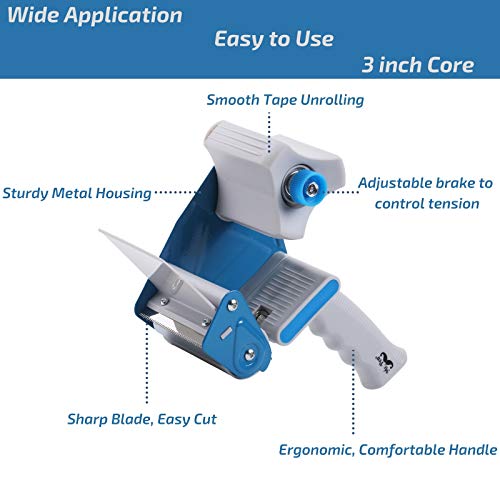 Mr. Pen- Tape Gun, Packing Tape Dispenser, 3 inch Core, Tape Dispenser Gun, 3 inch Tape Gun Dispenser, 3 inch Packing Tape Gun, Heavy Duty Tape Dispenser, Shipping Dispenser, Packaging Tape Dispenser