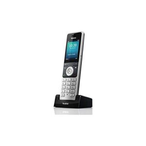 Yealink W60P Cordless DECT IP Phone and Base Station, 2.4-Inch Color Display. 10/100 Ethernet, 802.3af PoE, Power Adapter Included