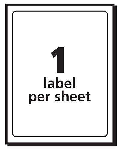 Avery Removable Labels, 4" x 6" Blank Labels, Laser/Inkjet Printable Labels, 40 Labels per Pack (5454)