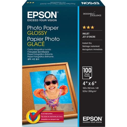 Epson Value Photo Paper Glossy, 4"x6", 100 Sheets (S400034)