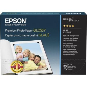 Epson Value Photo Paper Glossy, 4"x6", 100 Sheets (S400034)