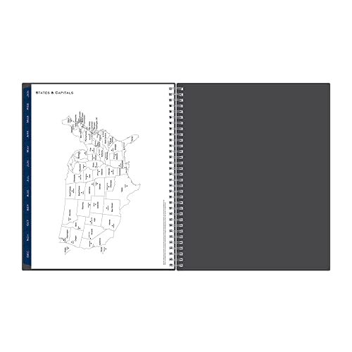 Blue Sky 2023 Weekly and Monthly Planner, January - December, 8.5" x 11", Flexible Cover, Wirebound, Passages (142073)