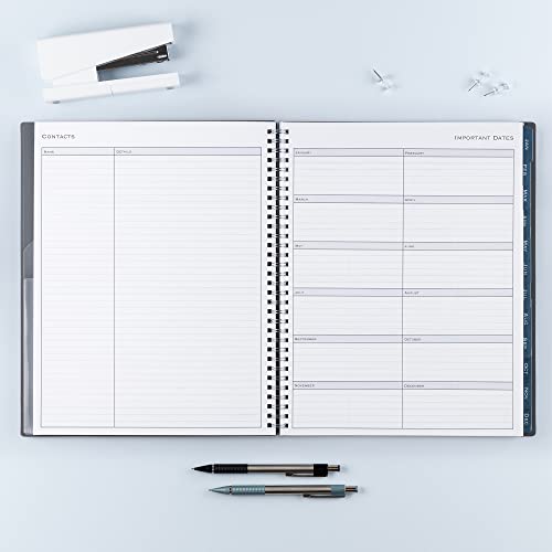 Blue Sky 2023 Weekly and Monthly Planner, January - December, 8.5" x 11", Flexible Cover, Wirebound, Passages (142073)