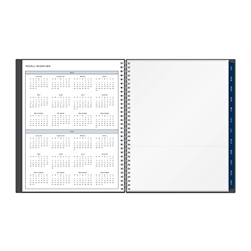 Blue Sky 2023 Weekly and Monthly Planner, January - December, 8.5" x 11", Flexible Cover, Wirebound, Passages (142073)