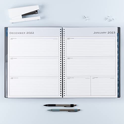 Blue Sky 2023 Weekly and Monthly Planner, January - December, 8.5" x 11", Flexible Cover, Wirebound, Passages (142073)