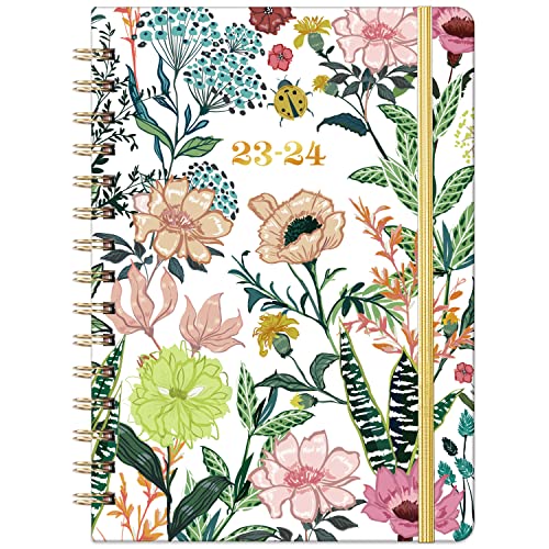 2023-2024 Planner – Jul 2023 – Jun 2024, Weekly ＆ Monthly Academic Planner 2023-2024, 6.4" x 8.5" with Tabs, Flexible Hardcover, Thick Paper, Strong Binding, Back Pocket, Inspirational Quotes ＆ Notes