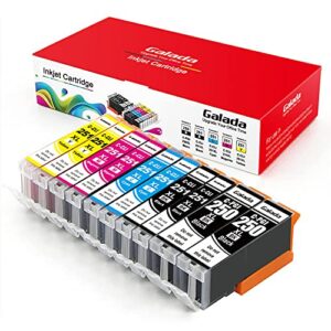 galada compatible ink cartridges replacement for canon pgi-250xl cli-251xl 250 251 xl for pixma mx920 mx922 mx722 ip7220 ip8720 ix6820 mg5420 mg5422 mg5520 mg5522 mg5620 mg6320 printer 10 pack