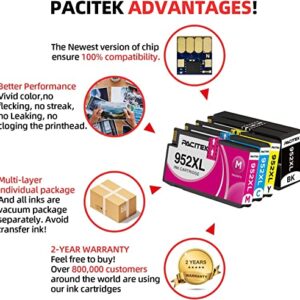 PACITEK Compatible 952XL Ink Cartridge use with HP Officejet Pro 7740 Printer 8710 8715 8725 8720 8715 Printers Ink Cartridges