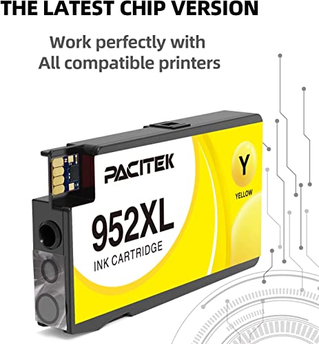 PACITEK Compatible 952XL Ink Cartridge use with HP Officejet Pro 7740 Printer 8710 8715 8725 8720 8715 Printers Ink Cartridges