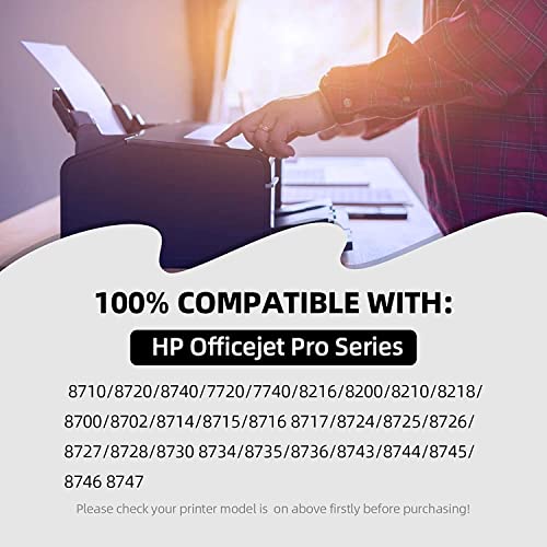 PACITEK Compatible 952XL Ink Cartridge use with HP Officejet Pro 7740 Printer 8710 8715 8725 8720 8715 Printers Ink Cartridges