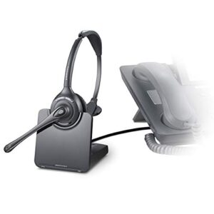 Poly - CS510 Support Convertible Wireless Headset (Plantronics) - Over-the-Head One Ear/Monaural Headset - DECT 6.0 - Connects to Desk Phone - Telephone Headset