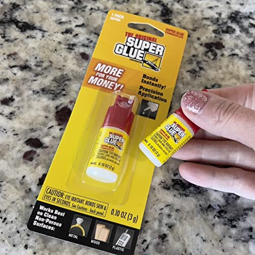 Super Glue DT-3469340 The Original Super Glue, 0.1 oz (3g) Bottles, 2 Piece