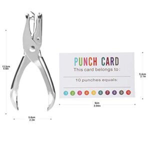 ONEDONE Reward Punch Cards (Pack of 200) Behavior Incentive Awards for Kids Students Teachers Home Classroom School Business Loyalty Gift Card - 3.5" x 2"