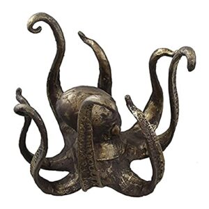 roonmain octopus coffee mug holder mug holder pendant tea cup holder vintage-style resin octopus table topper statue ornament