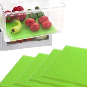 dualplex® fruit & veggie life extender liner for fridge refrigerator drawers, 12×15 inches (4 pack) – extends the life of your produce & prevents spoilage