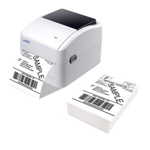 vretti thermal label printer with 1 fanfold (250pcs) 4×6 shipping label for shipping packages small business