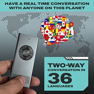 Poliglu Instant Two-Way Language Translator - Translators Devices for 36 Languages. Make Communication Easier with This Innovative Portable Translation Device. Perfect as a Pocket Dictionary