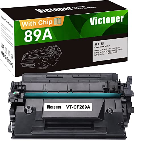 89A CF289A Black Toner Cartridge Replacement for HP 89A CF289A 89X CF289X for HP Enterprise M507 M507n M507dn M507x MFP M528dn M528f M528c M528z Series Printer (1-Pack)