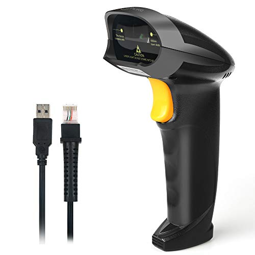 Handheld USB Barcode Scanner Wired Automatic 1D Bar Code Reader for Supermarket, Convenience Store, Warehouse