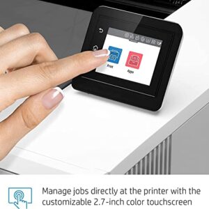 HP Laserjet Pro M454dw Wireless Color Laser Printer (W1Y45A), Print Only, 28ppm, 600x600 dpi, Duplex Printing, 2.7" Color Touchscreen Display, Auto On/Off Technology, Wi-Fi, Lanbertent Printer Cable