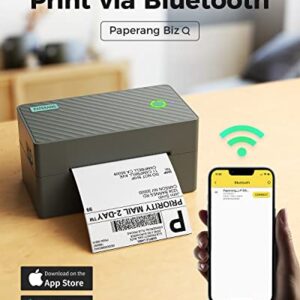 paperang - Bluetooth & USB Thermal Printer for Shipping Label (4 x 6 in), 203 DPI Portable Sticker Maker, Wireless Printing from iOS & Android Phone via App, Connect Mac & Windows OS with USB