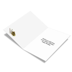 NobleWorks - Funny Happy Birthday Greeting Card - Humor for Women, with 5x7 Envelope - Stiff Joints C5680BDG