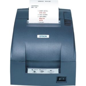 epson c31c514667 dot matrix receipt printer tm-u220b, ethernet, autocutter, power supply included, dark gray (renewed)