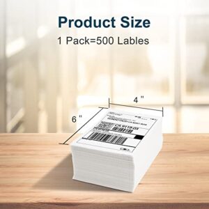 beeprt Shipping Label Printer & 4" X 6" Direct Thermal Labels (500 PCS)