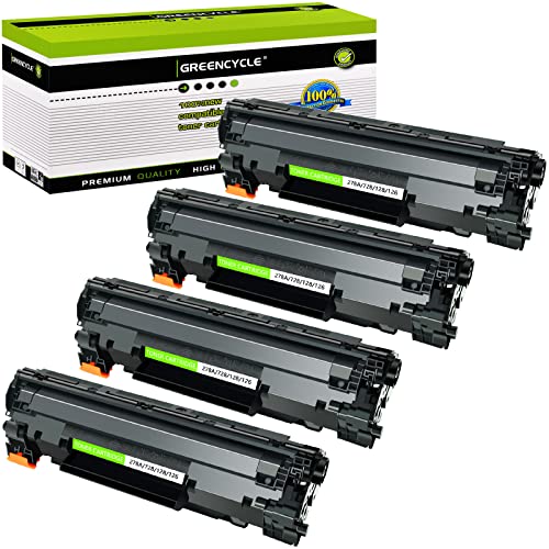 greencycle 4 PK Compatible for Canon CRG 128 C128 3500b001aa Black Laser Toner Cartridge for ImageCLASS D530 MF4570dw MF4770N D530