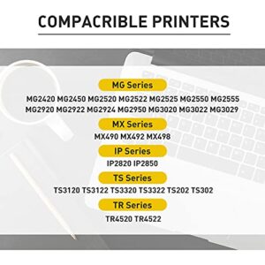 batuto Remanufactured Inkjet Replacement for Canon PG-245XL CL-246XL 245 246 XL (1 Black, 1 Tri-Color) for Pixma MX492 MX490 MG2520 MG2920 MG2420 MG2522 MG2922 MG2525 MG3022 MG3020 IP2820