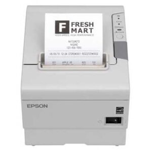 Epson TM-T88V Thermal Receipt Printer, USB and Serial Interfaces, Auto-cutter. Includes Power Supply. Color: Cool White. (Interface Cables Not Included) . . . (