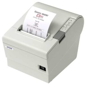 Epson TM-T88V Thermal Receipt Printer, USB and Serial Interfaces, Auto-cutter. Includes Power Supply. Color: Cool White. (Interface Cables Not Included) . . . (