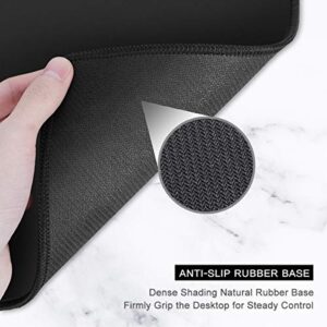 Auhoahsil Large Mouse Pad, Full Desk XXL Extended Gaming Mouse Pad 35" X 15", Waterproof Desk Mat with Stitched Edge, Non-Slip Laptop Computer Keyboard Mousepad for Office & Home, Misty Forest Design